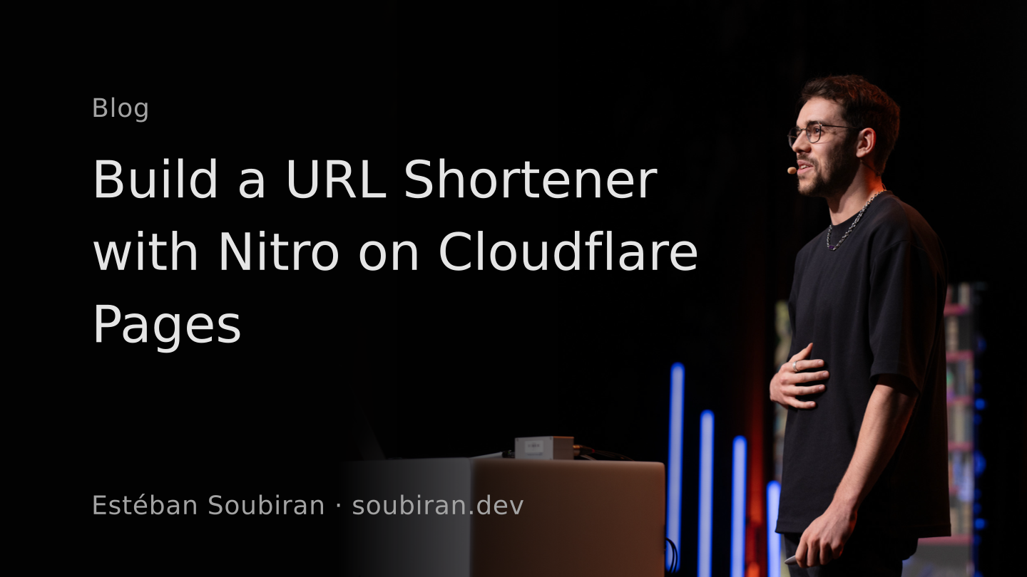 Build a URL Shortener with Nitro on Cloudflare Pages - Estéban Soubiran